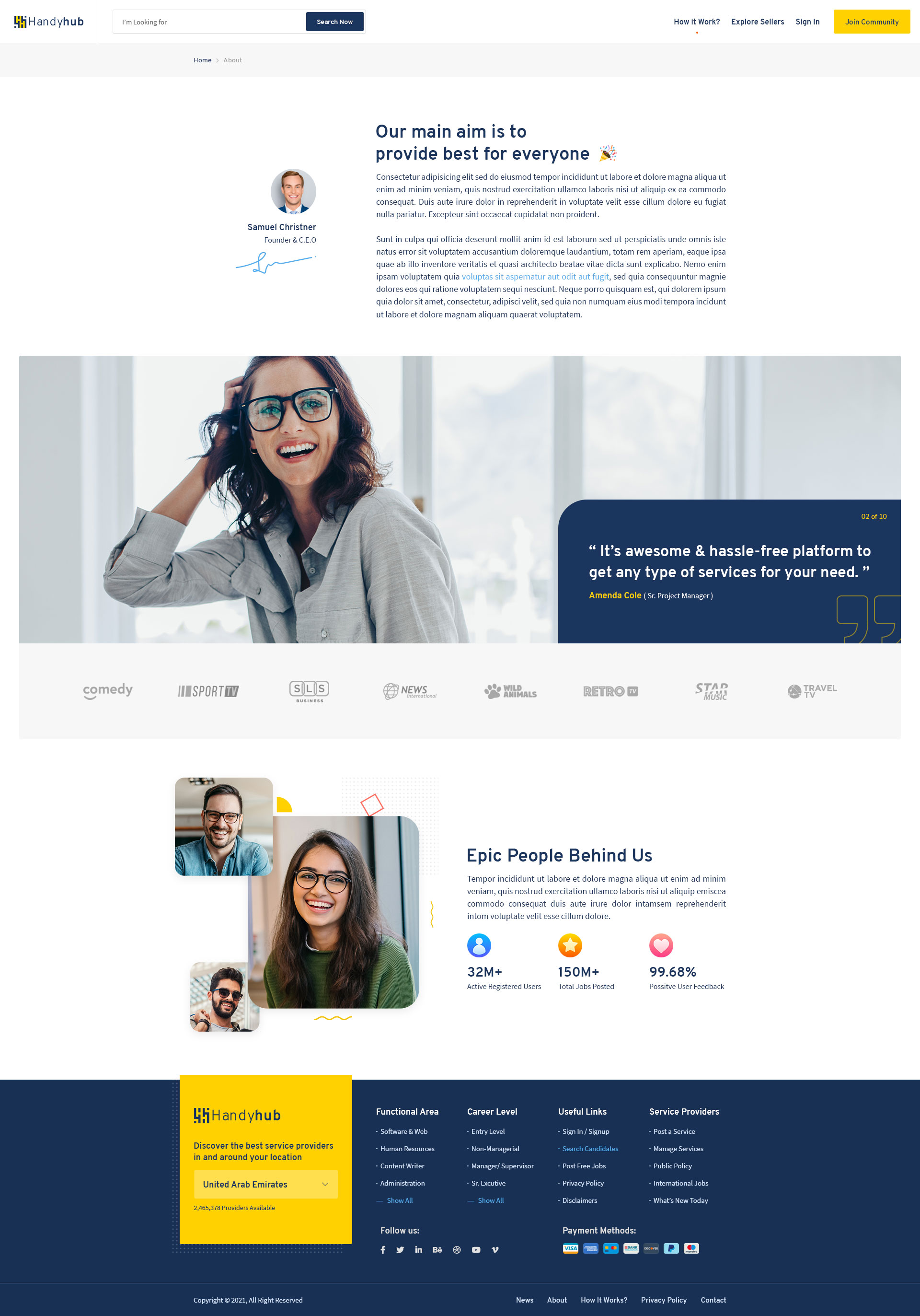 Handyhub - Service Finder Listing Template by AmentoTech | ThemeForest